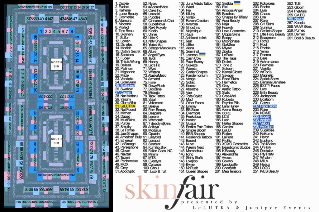 Skin Fair 2022 is now OPEN! Here are your Landmarks and Map! – Juniper ...